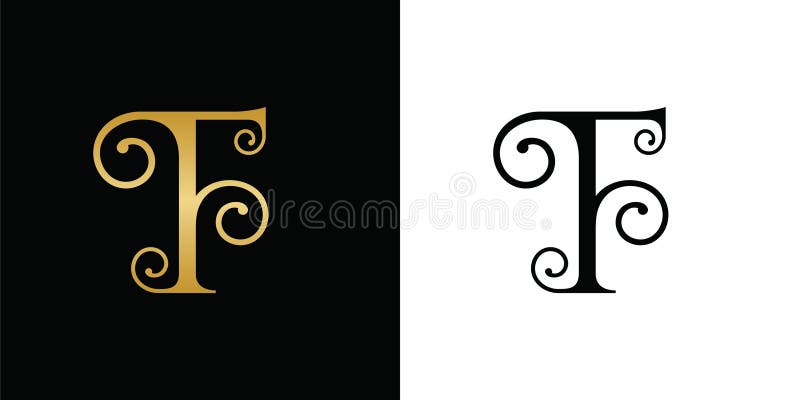 Luxury Letter F Logo, Initial F Logo, F Logo, Letter F Icon Stock ...