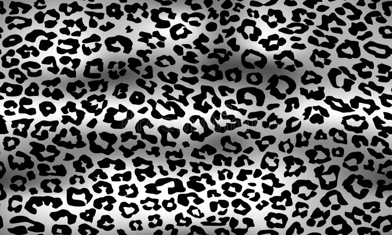 Leopard Pattern Grey Texture Repeating Seamless Monochrome Black and ...