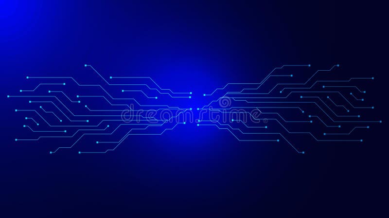 Electronic Circuit Board for High Technology Geometric Background ...
