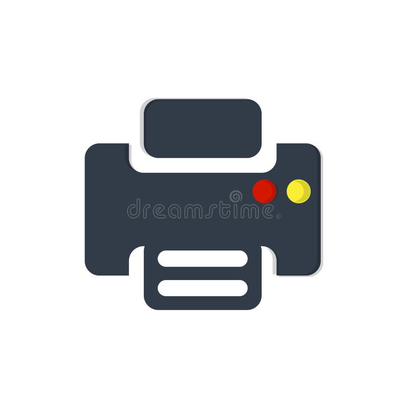 Printer Icon Vector, Flat Illustration of Home Printer Vector Icon for Web Design Stock Vector ...