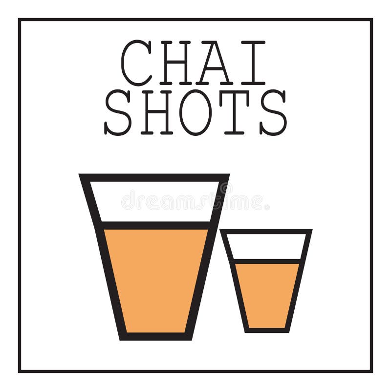 Chai Meaning Tea Cup Vector Illustration Stock Vector - Illustration of ...