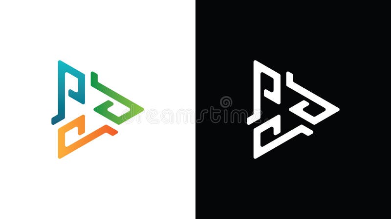 Three P Logo, Three P Triangle Logo, Three Letter P Triangle Logo Stock ...
