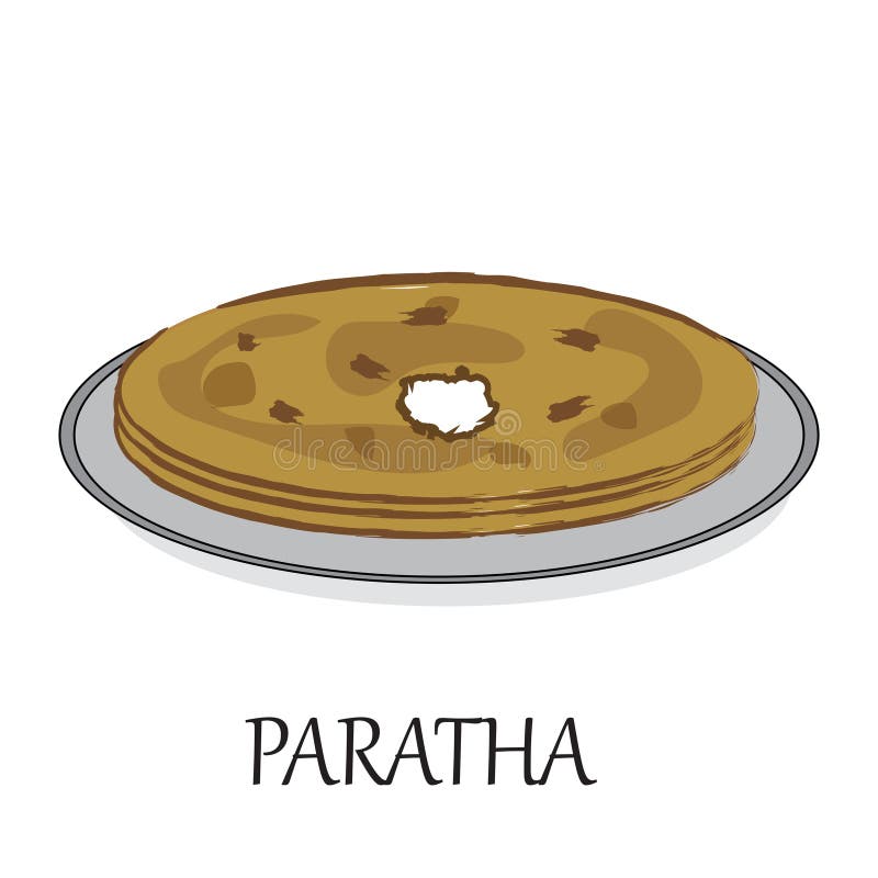 Paratha Indian Stock Illustrations – 159 Paratha Indian Stock ...