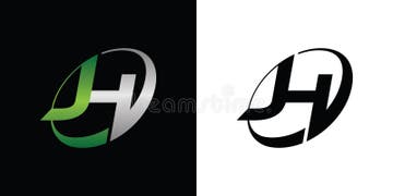 Letter JH Logo, JH Monogram, Initial JH Logo, JH Logo, Letter JH Icon ...