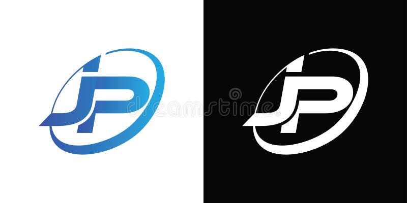 Letter JP Logo, JP Monogram, Initial JP Logo, JP Logo, Letter JP Icon ...