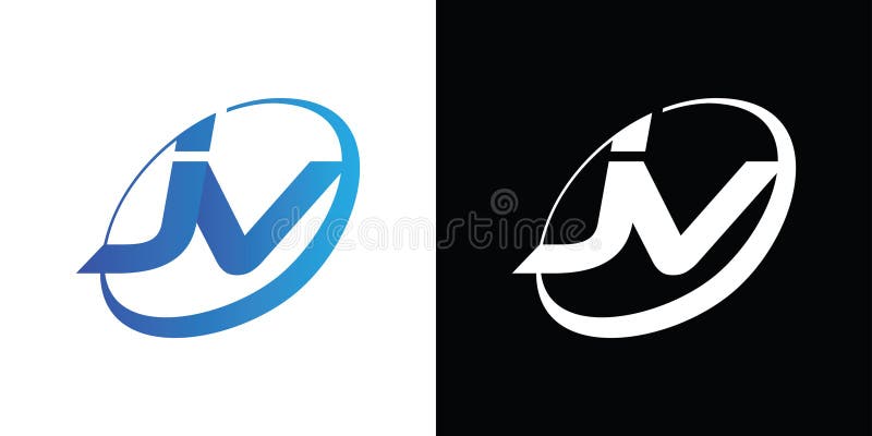 Letter JV Logo, JV Monogram, Initial JV Logo, JV Logo, Letter JV Icon ...