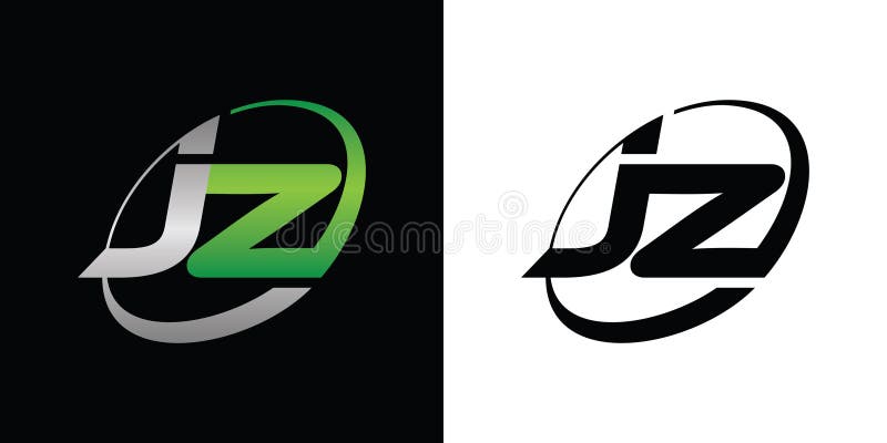 Letter JZ Logo, JZ Monogram, Initial JZ Logo, JZ Logo, Letter JZ Icon ...