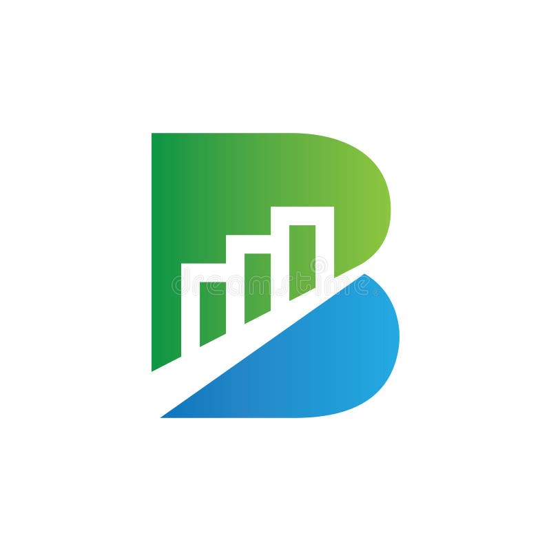 Letter B Chart Logo , Growth, Financial Logo Design. Marketing and ...