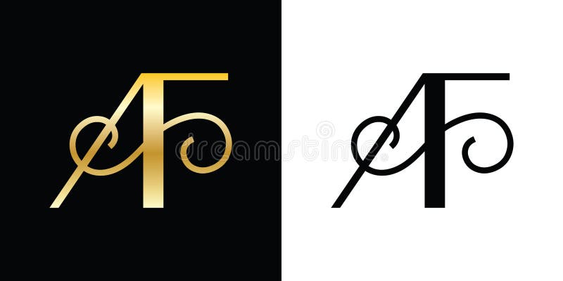 AF Logo, AF Monogram, Initial AF Logo, Letter AF Logo, Luxury Vector ...