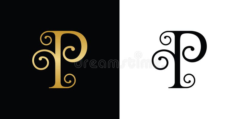 Fancy Letter P Template