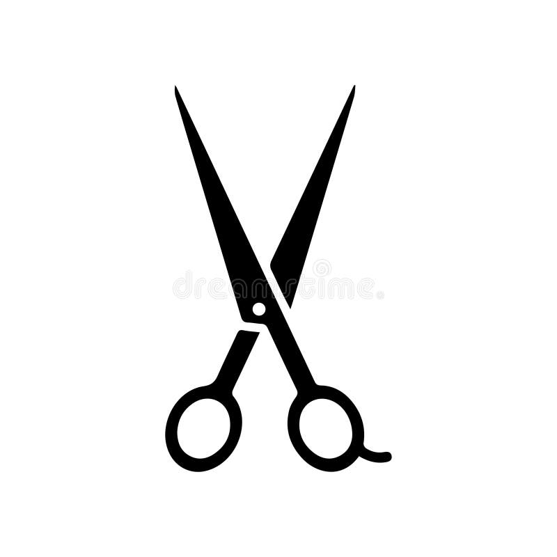 Comb and Scissors Icon. Scissors Hairbrush Vector Illustration, Hair ...