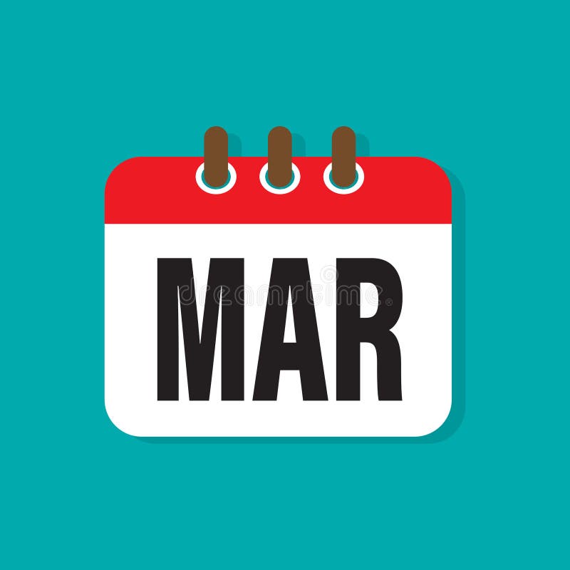 March month sign vector stock vector. Illustration of business - 270039461