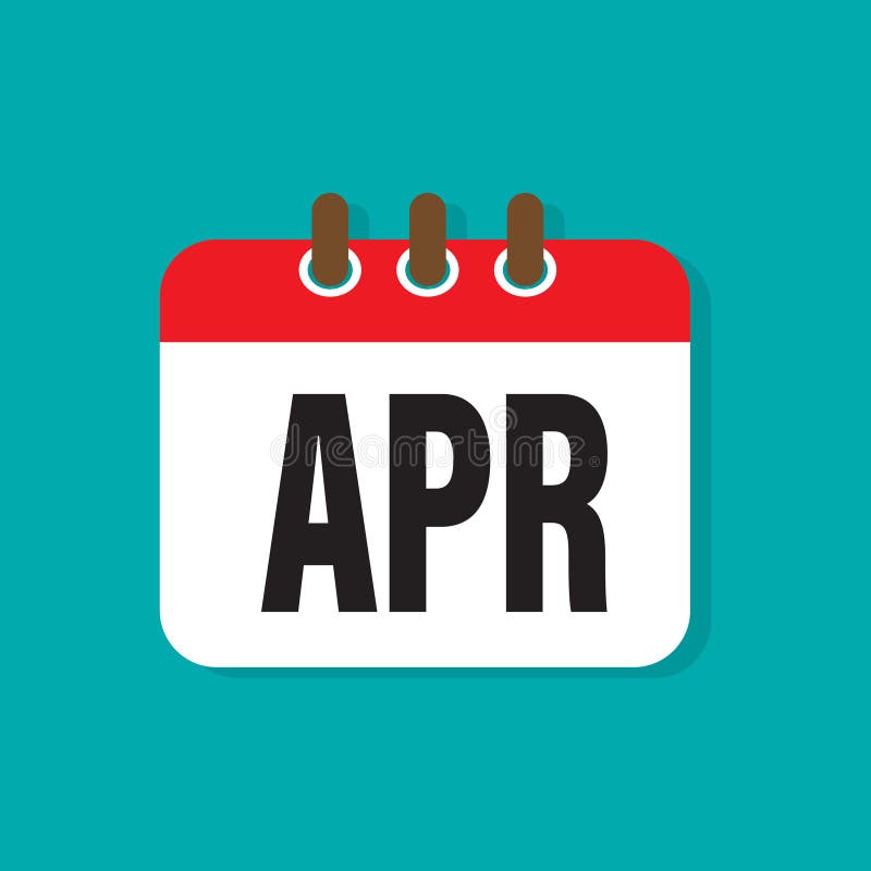 April month sign vector stock vector. Illustration of week - 270039525