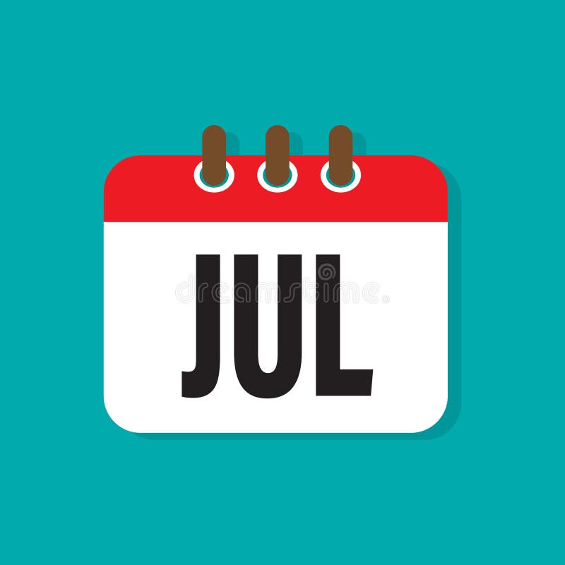 July month sign vector stock vector. Illustration of july - 270039695