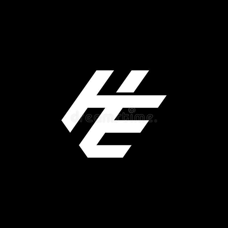 He Logo, he Monogram, Initial he Logo, Letter he Logo, Letter he Icon ...