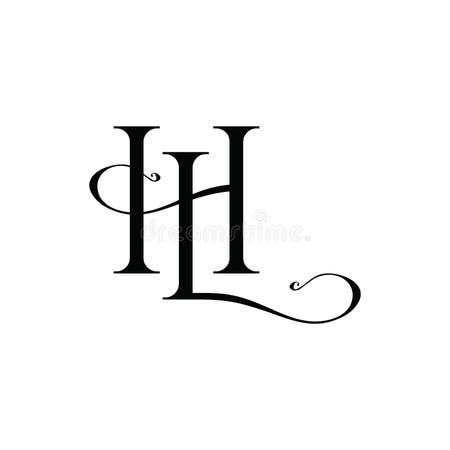 HL Logo, HL Monogram, Initial HL Logo, Letter HL Logo, Luxury Vector ...