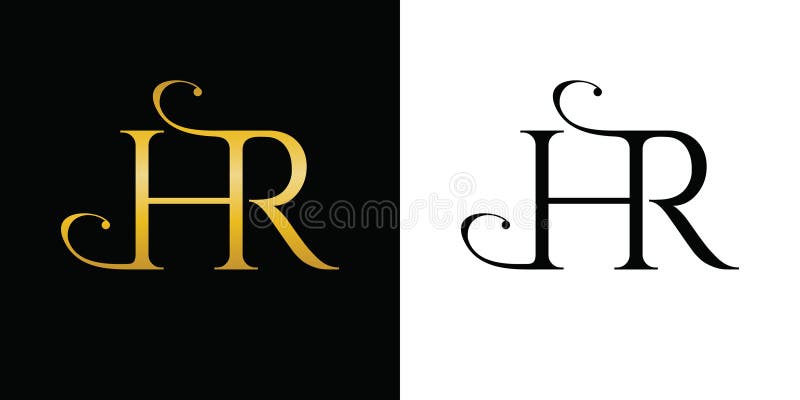 HR Logo, HR Monogram, Initial HR Logo, Letter HR Logo, Luxury Vector ...