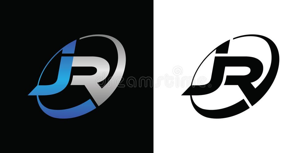 Letter JR Logo, JR Monogram, Initial JR Logo, JR Logo, Letter JR Icon ...