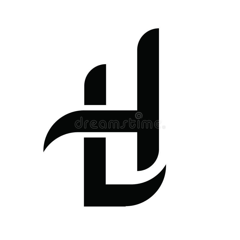 Abstract Letter LH Logo, LH Monogram, Initial HL Logo, LH Logo, Letter ...