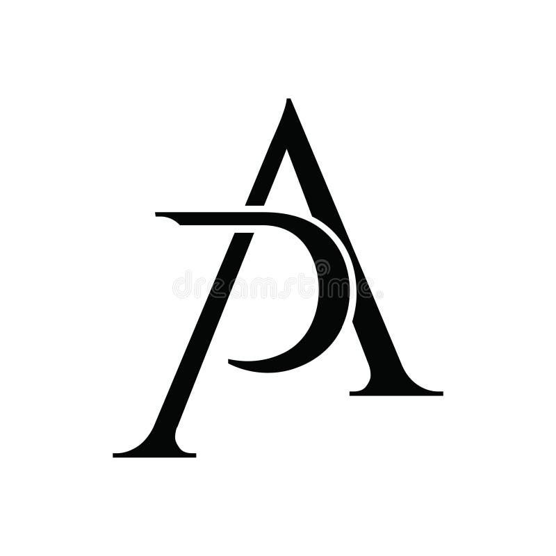 Abstract Letter PA Logo, AP Monogram, Initial PA Logo, AP Logo, Letter ...