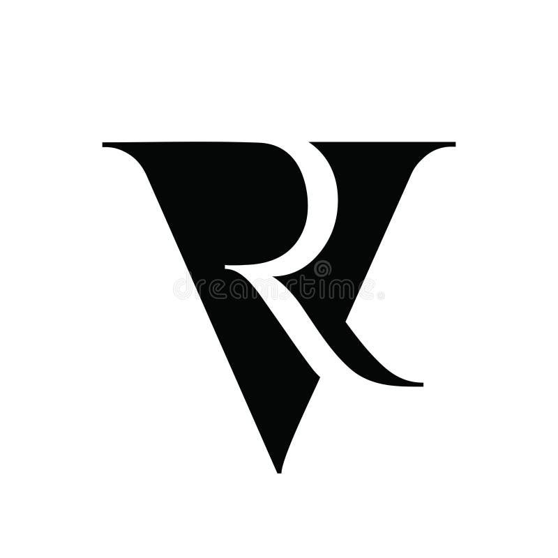 Abstract Letter RV or VR Logo, RV or VR Monogram, Initial RV or VR Logo ...