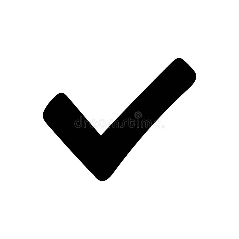 Tick mark right sign stock vector. Illustration of correct - 270079575