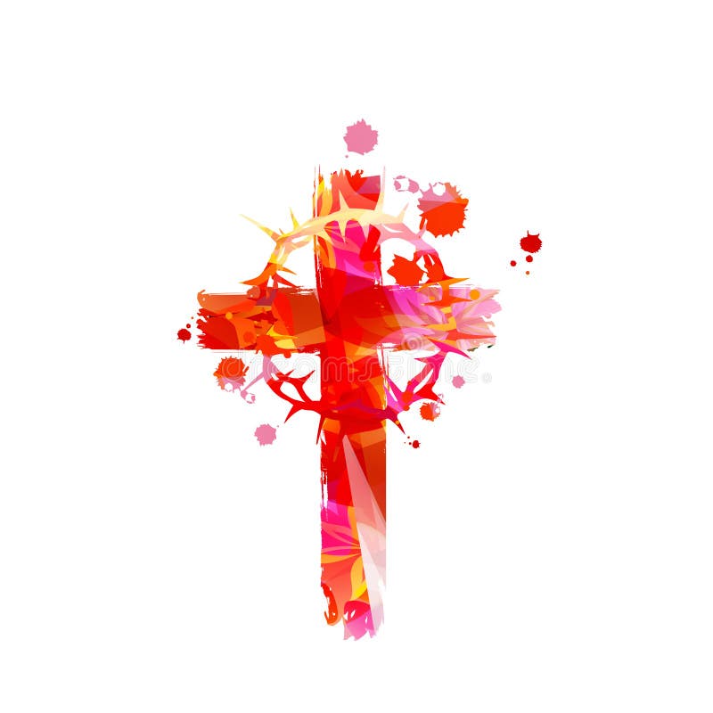 Simple Christian Cross Red Stock Illustrations – 1,145 Simple Christian ...