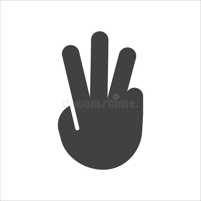 Hand Gesture Icon. Hand Geometric Style Icon Stock Vector ...