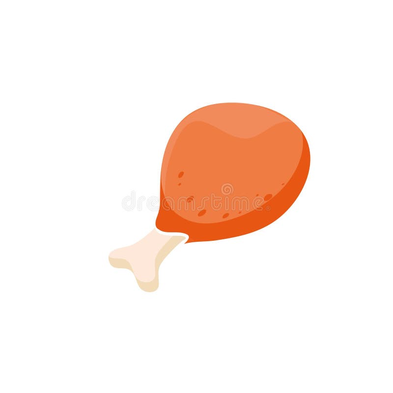 Fried Chicken, Leg Chicken Thighs Icon. Chicken Leg Line Icons Smiling ...