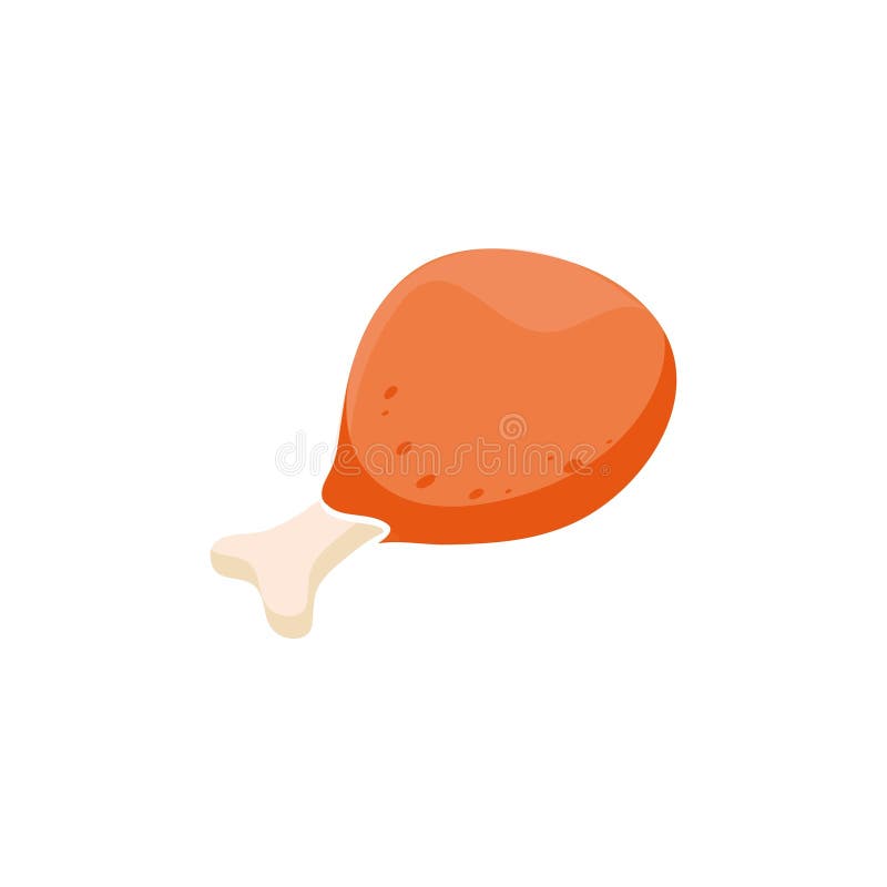 Fried Chicken, Leg Chicken Thighs Icon. Chicken Leg Line Icons Smiling ...