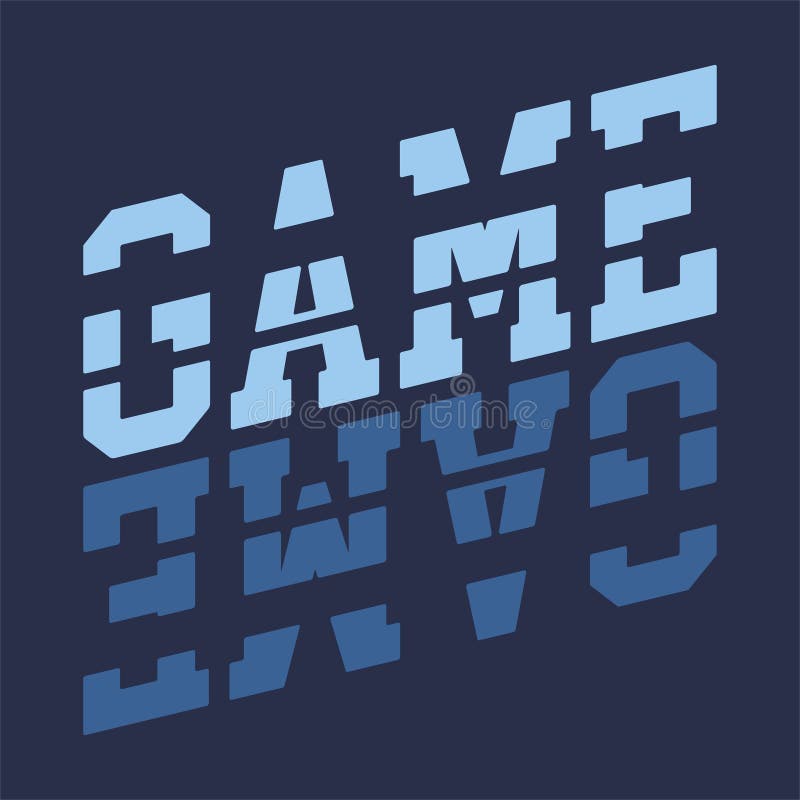 GAME,Typography Lettering Abstract, Sport Tshirts Stock Vector ...
