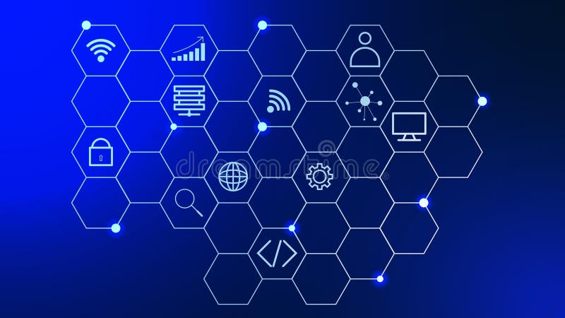 Information and Telecommunication and Advance Internet Network Concept ...