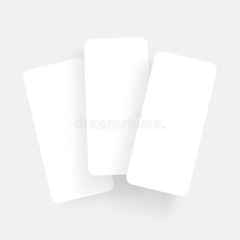 Blank App Screens Mockup. Showcase Your Apps and UI Projects Stock ...