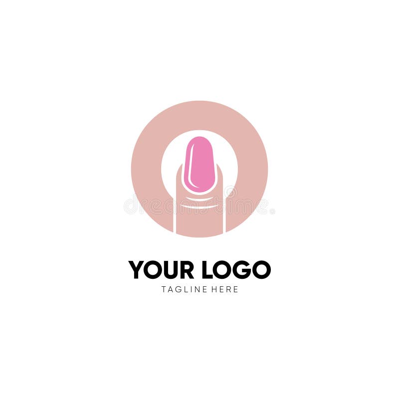 Letter O Nail Art Logo Design Vector Icon Graphic Emblem Illustration ...