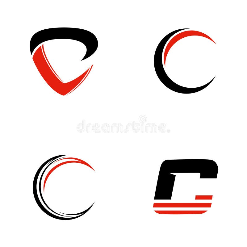 Set of Letter C Vector Logo Design Stock Vector - Illustration of ...