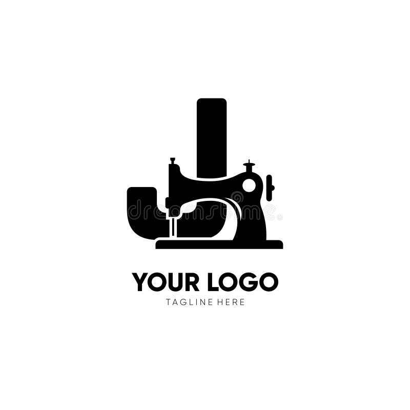 Letter J Sewing Machine Logo Design Vector Icon Graphic Emblem ...