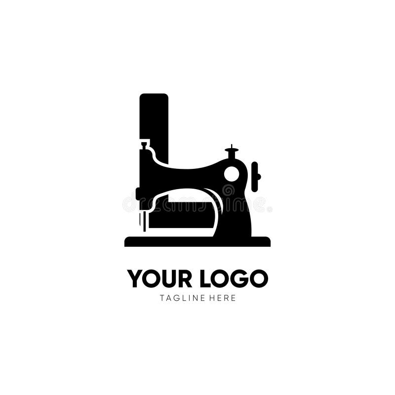 Letter L Sewing Machine Logo Design Vector Icon Graphic Emblem ...