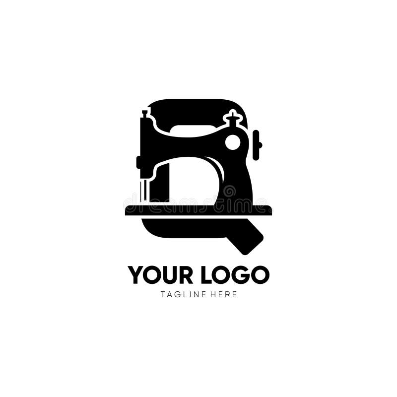 Letter Q Sewing Machine Logo Design Vector Icon Graphic Emblem ...