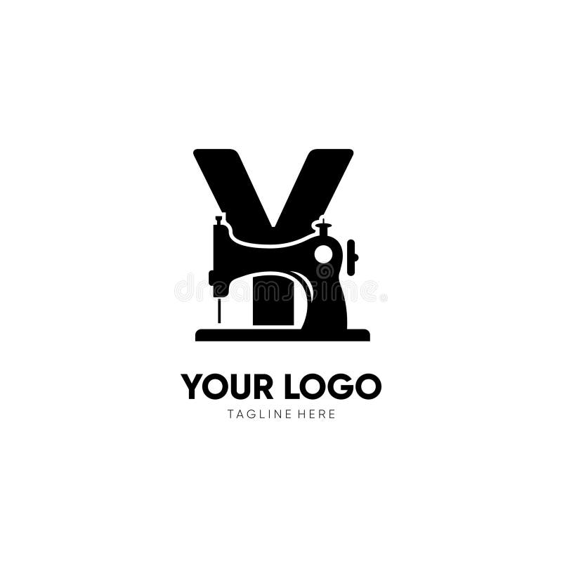 Letter Y Sewing Machine Logo Design Vector Icon Graphic Emblem ...