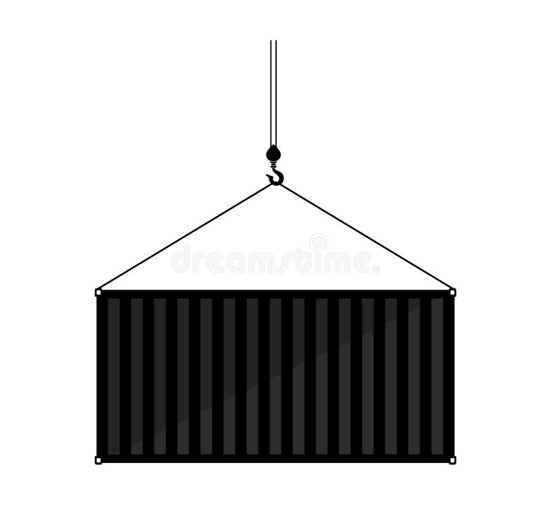 Shipping Container Silhouette, Shipment and Storage Metal Steel ...