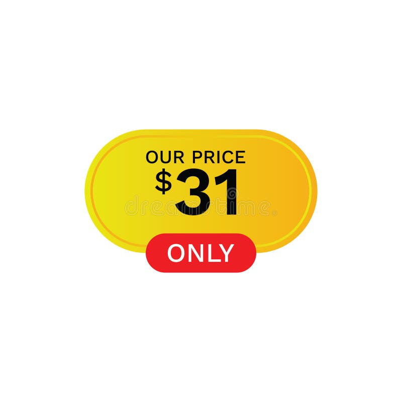 Our Price 31$ Dollar only, Label, Price Tag, Price Label, Discount ...