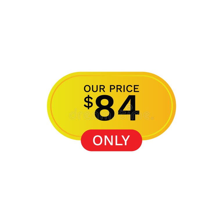Our Price 84$ Dollar only, Label, Price Tag, Price Label, Discount ...