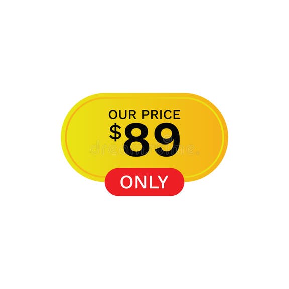 Our Price 89$ Dollar only, Label, Price Tag, Price Label, Discount ...