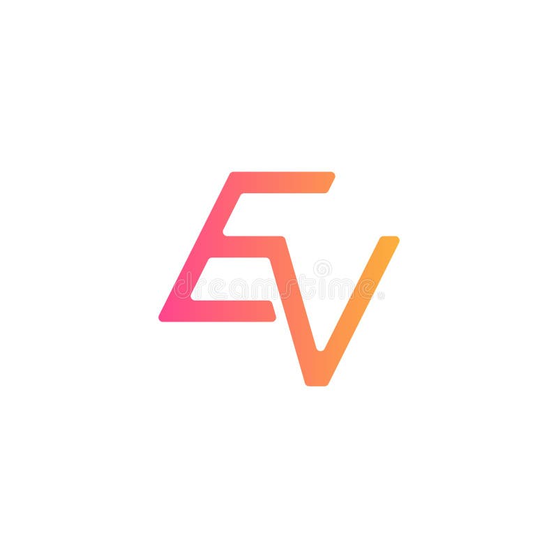 EV Logo, EV Monogram, Initial EV Logo, Letter EV Logo, Letter EV Icon ...