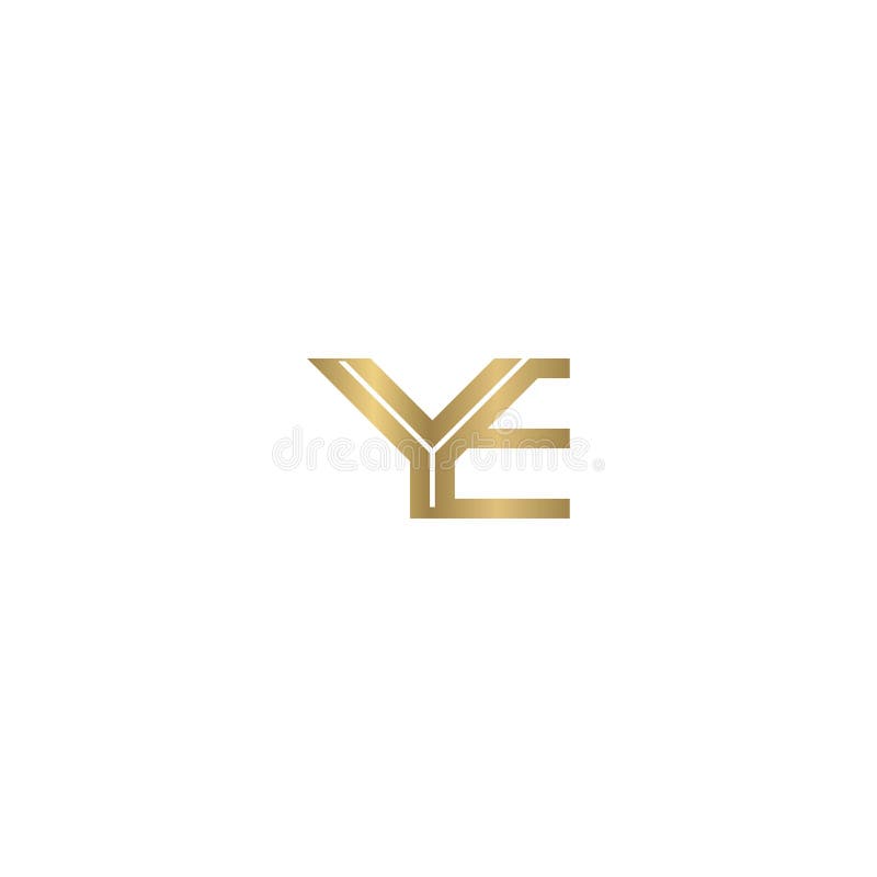 Alphabet Initials Logo YE, EY, Y and E Stock Illustration ...