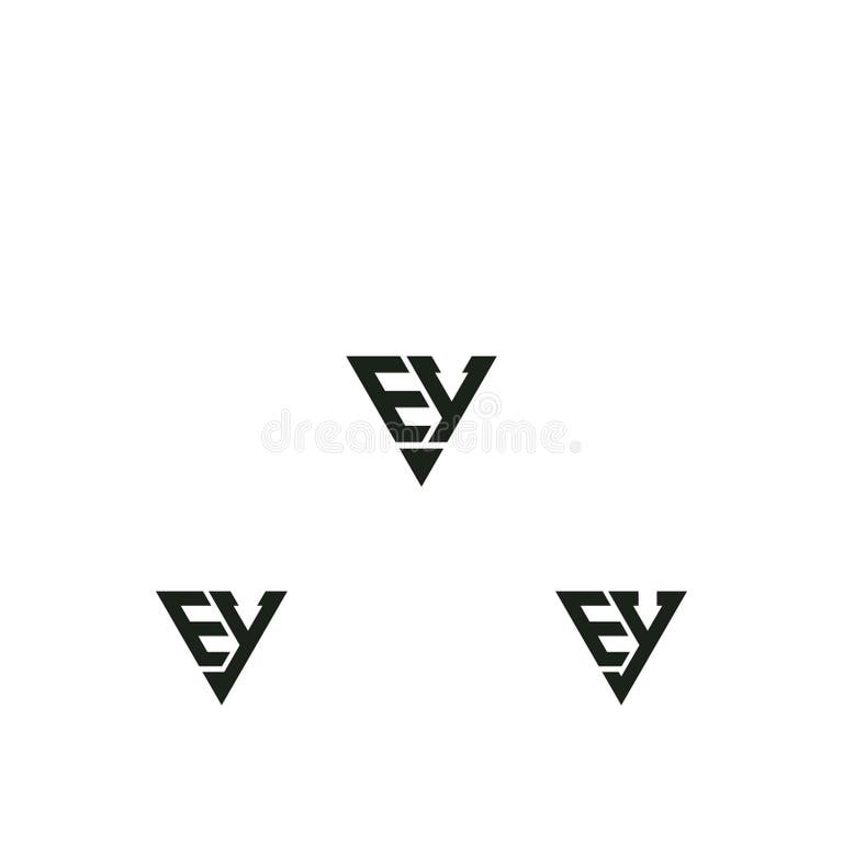Alphabet Initials Logo YE, EY, Y and E Stock Vector - Illustration of ...