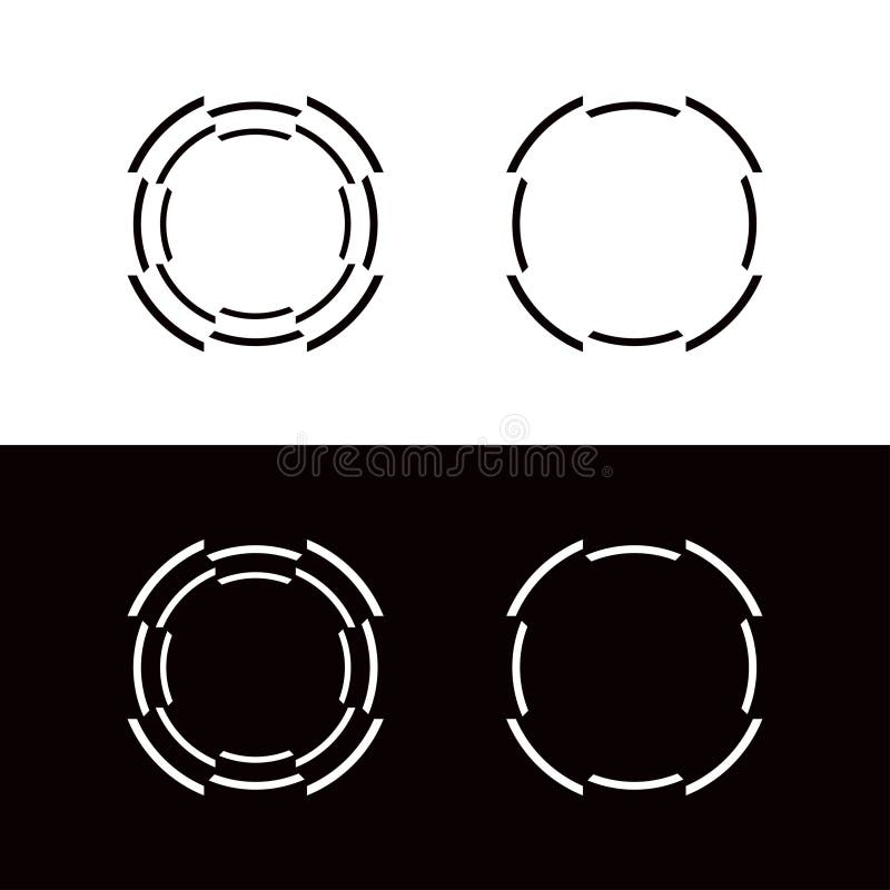 Circle Vector Logo Template Design Stock Vector - Illustration of swirl ...