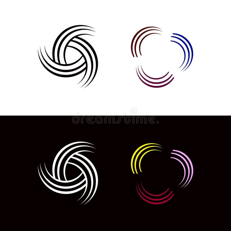 Circle Vector Logo Template Design Stock Vector - Illustration of ...