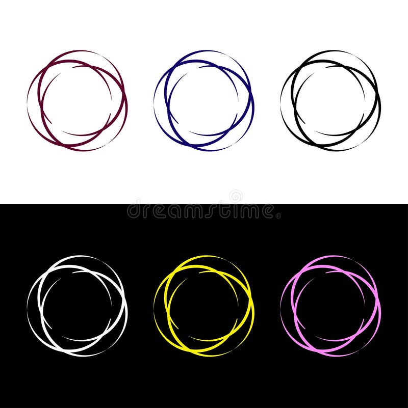 Circle Vector Logo Template Design Stock Vector - Illustration of ...