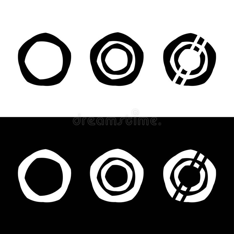 Circle Vector Logo Template Design Stock Vector - Illustration of white ...